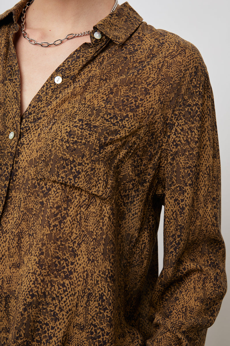 JOSEPHINE SHIRT - SEPIA PYTHON – Rails UK