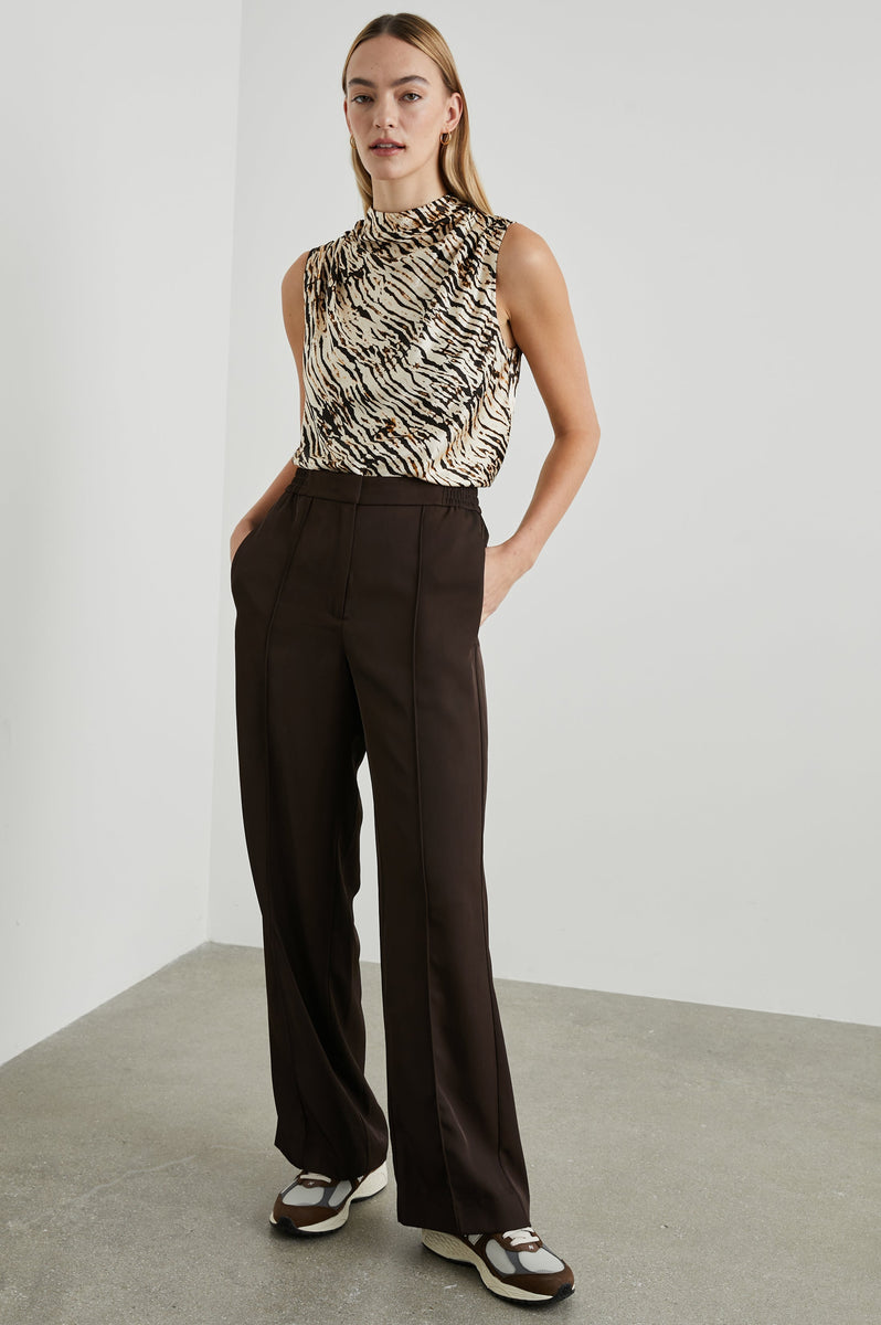 KALEEN TOP - NEUTRAL IKAT – Rails UK