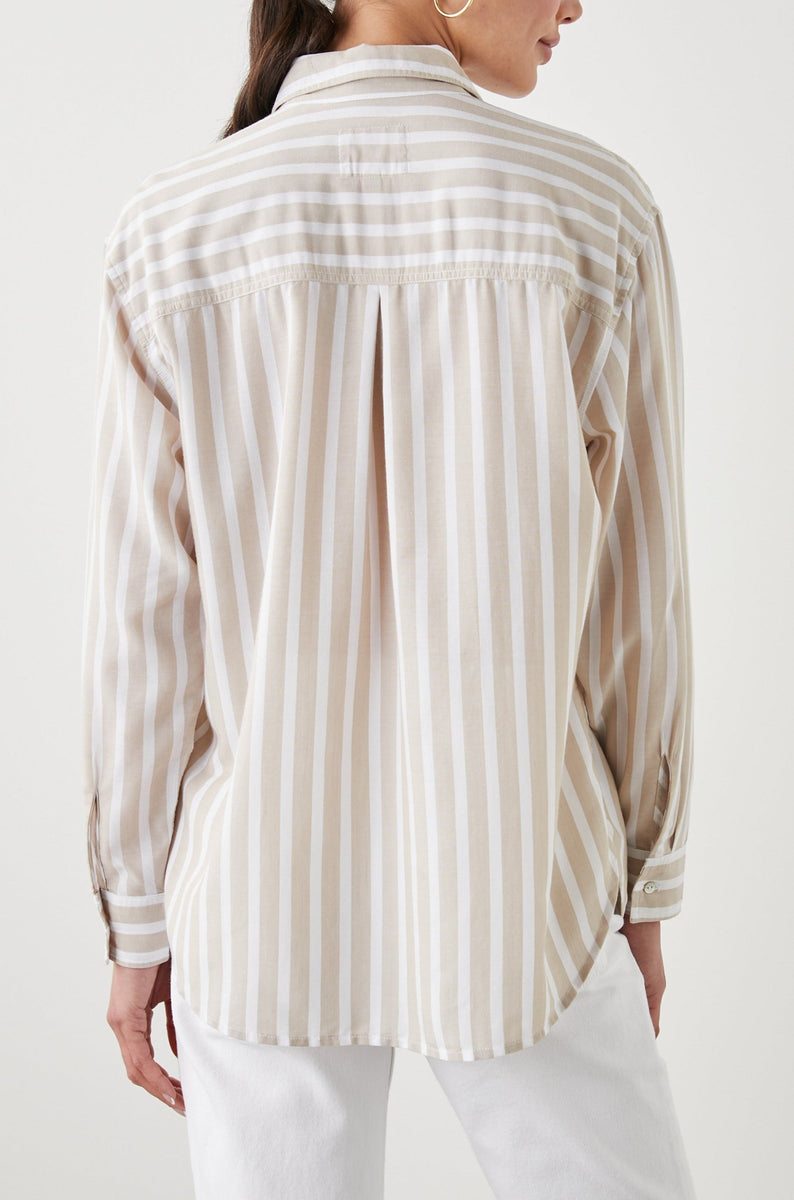 ELLE SHIRT - NATURAL STRIPE – Rails UK