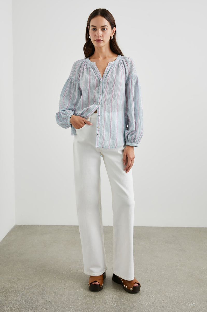KENLIE SHIRT - PLACID STRIPE – Rails UK