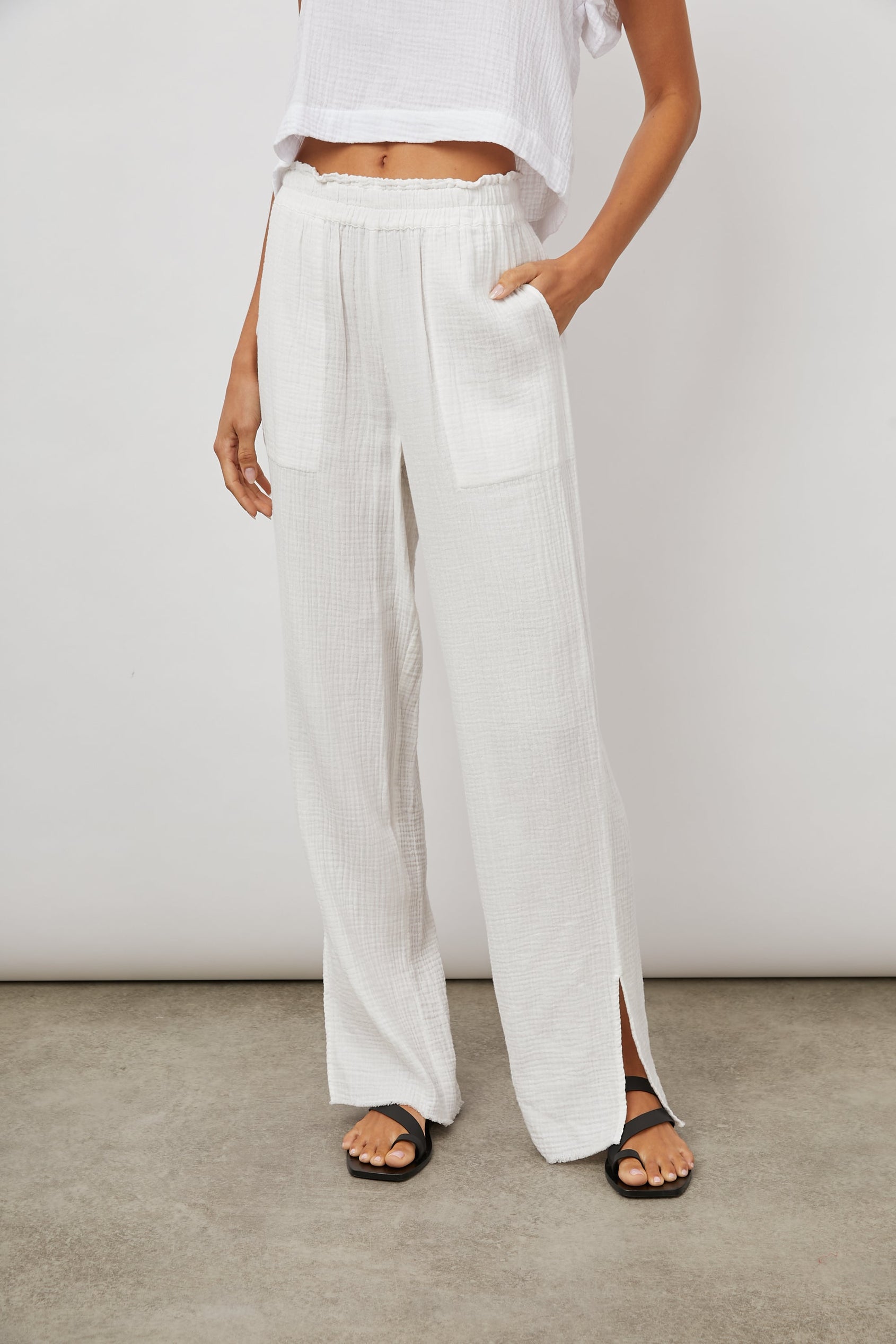 LEON PANT - WHITE – Rails UK