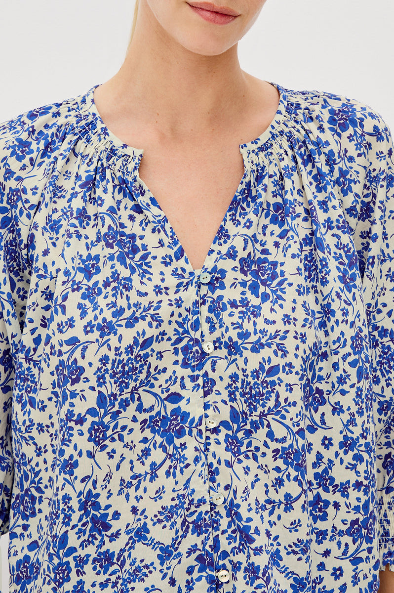 MARIAH TOP - BLUE MARGUERITE – Rails UK