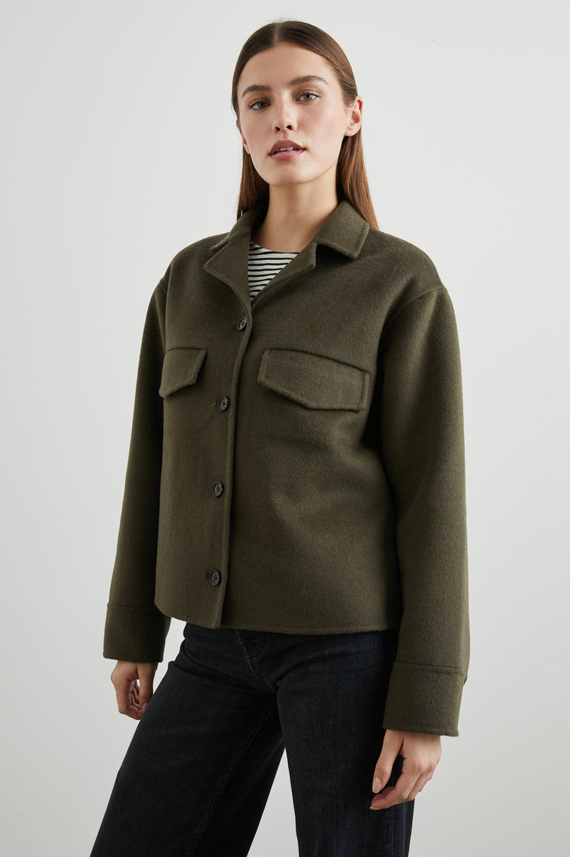 RILEY JACKET - OLIVE – Rails UK