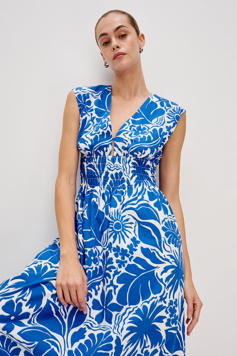 ROXANNE DRESS - BLUE RIVIERA – Rails UK