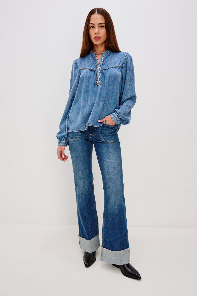 SUNNA TOP - BLUE STONE – Rails UK