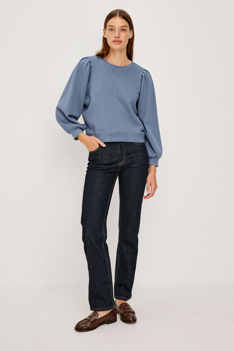 TIFFANY SWEATSHIRT - FADED PERIWINKLE – Rails UK