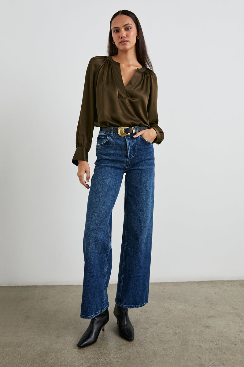 WYNNA TOP - DARK MOSS – Rails UK